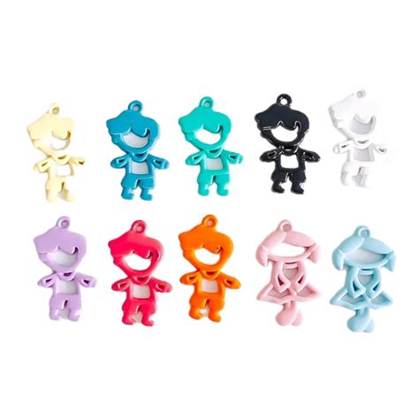 믹스 색상 도금 된 남자 중공 금속 귀고리 펜 던 트 매력 보석 만들기 액세서리 Diy 재료 귀걸이 목걸이 10pcsjewelry Findings And Components