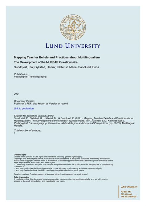 Pdf Mapping Teacher Beliefs And Practices About Dokumen Tips