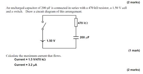 A Level Homework And Answers Capacitor Questions