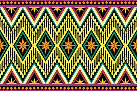 벽지 배경 직물 커튼 카펫 의류 및 포장을위한 다채로운 기하학적 민족 이음새가 없는 패턴 디자인 고대의에 대한 스톡 벡터 아트 및 기타 이미지 Istock