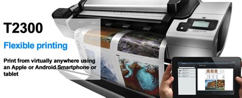 Designjet T2300 Series The Worlds First Web Ready Printer Hp Plotter