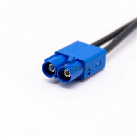 Dual Fakra C Code Blue Male Single Ended Cable Rg174