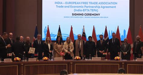 India Firma Un Histórico Tratado De Libre Comercio Por 100000 Millones De Dólares Con Efta