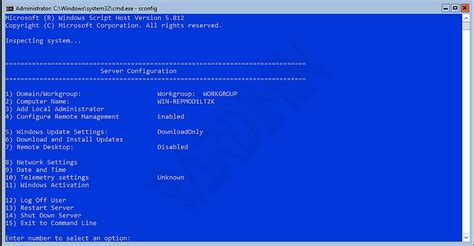 windows server core 2019 — step by step installation and configuration