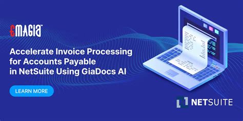Accelerate Invoice Processing For Accounts Payable In Netsuite Using Giadocs Ai