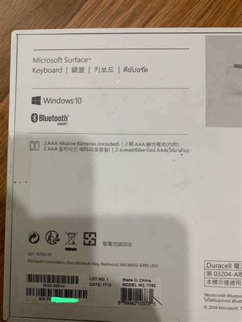 Microsoft Surface Keyboard Bluetooth Computers And Tech Parts And Accessories Computer Keyboard