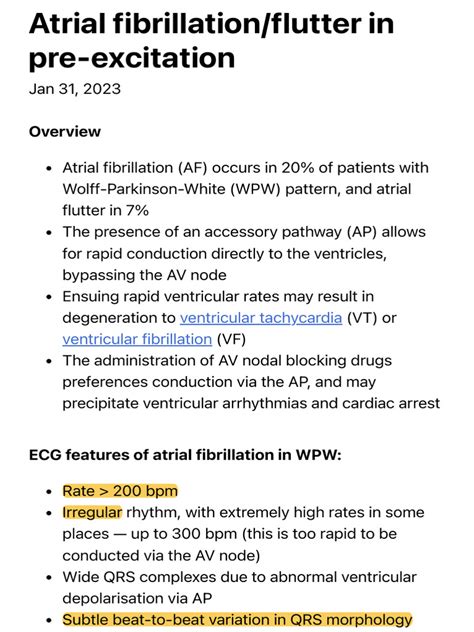 Atrial Fibrillation Flutter In Pre Excitation • Litfl • Ecg Library Diagnosis Pdf