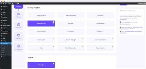 Display Notification Bar In Gutenberg Using Notificationx 3 Easy Steps Notificationx