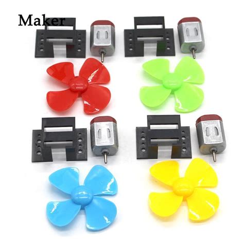 Dc Micro 130 Gear Motor With Fan Blade Small Propeller 3v For Arduino