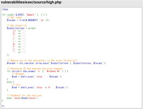 Dvwa Command Injection High Level