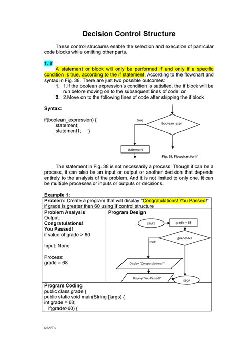 Decision Control Structure Decision Control Structure These Control Structures Enable The
