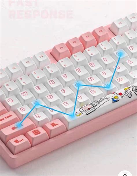 Hello Kitty Sanrio X Akko Ttc Version Keyboard Pink Pc Laptop Wired Usb Type C Computers
