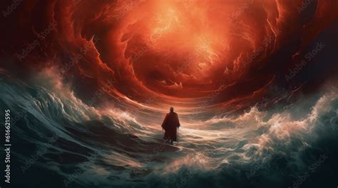 Prophet Musa And The Red Sea Stock Illustration Adobe Stock