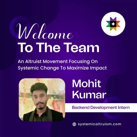 mohit kumar on linkedin internshipjourney systemicaltruism