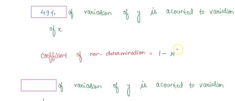 Solved Given R 0 7 Find The Coefficients Of Determination And Nondetermination And Explain