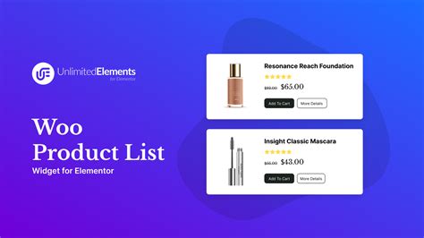 Woo Product List Widget For Elementor
