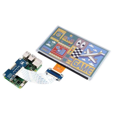 7 3寸电子墨水屏模块e6彩色6色epaper适用于arduino树莓派stm32 jetson