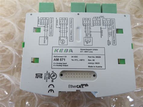 Keba Keconnect C5 Am 571 4x Analog Input 4x Analog Output Module 99626