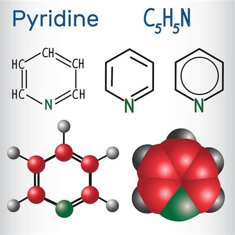 Premium Vector Pyridine Molecule Is A Basic Heterocyclic Organic Compound