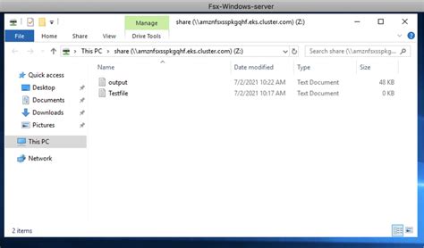 Using Amazon Fsx For Windows File Server As Persistent Storage On Amazon Eks Containers