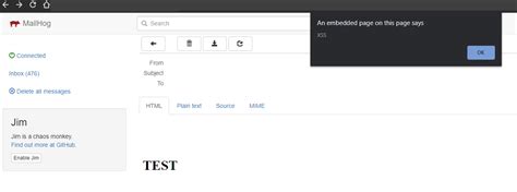 cross site scripting in html view · issue 321 · mailhog mailhog · github