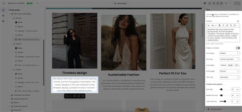 text column with image