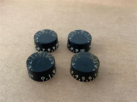 Gibson Vintage Black Barrel Speed Knobs Les Paul Es Sg 1967 Reverb