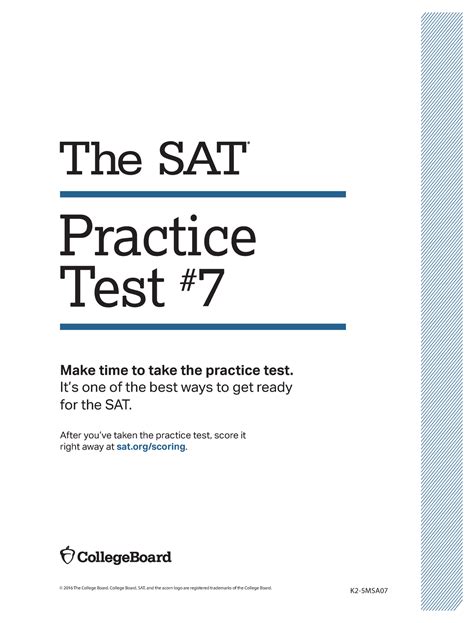 Sat Practice Test 7 Sat Prac Test © 2016 The College Board College