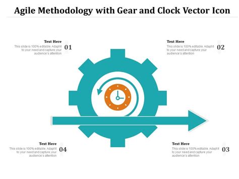 Agile Methodology With Gear And Clock Vector Icon Ppt PowerPoint Presentation Icon Images PDF