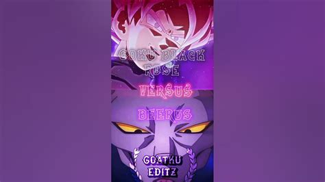 Goku Black Vs Beerus Youtube