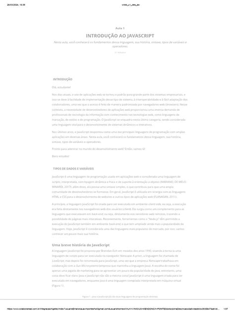 Faculdade Pdf Script Java Rede Mundial De Computadores