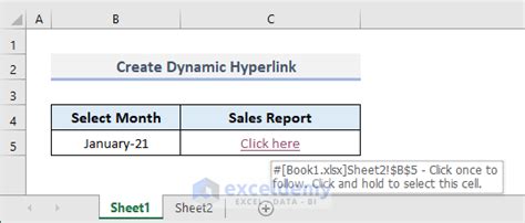 How To Create A Hyperlink To Another Sheet Based On The Cell Value 4 Methods Exceldemy