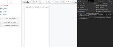 Amplify Mock Api Shows A Blank Appsync Mock Endpoint Page When Api Is