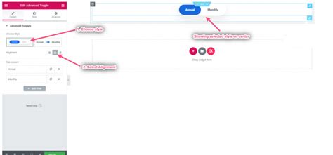 How To Create Advanced Toggle In Elementor Elementskit