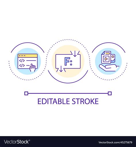 using functions in programming loop concept icon vector image