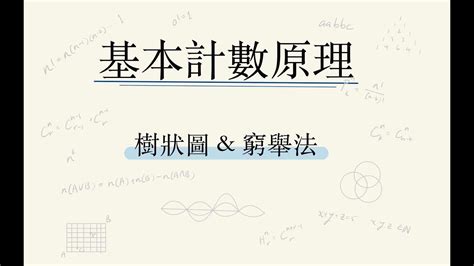 基本計數原理 樹狀圖 And 列舉法 Youtube