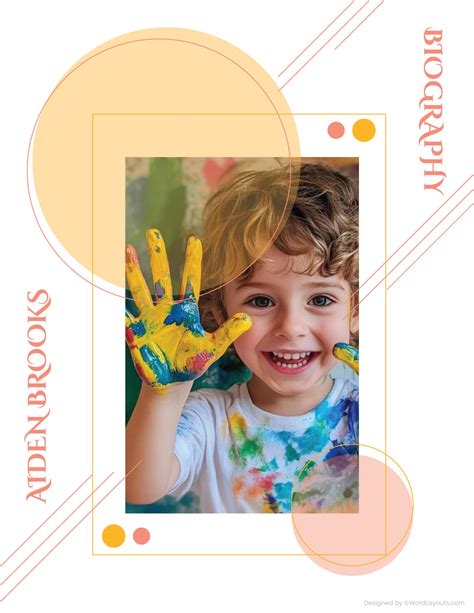 Free Biography Templates To Edit Or Download