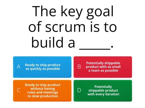 Scrum Overview Quiz