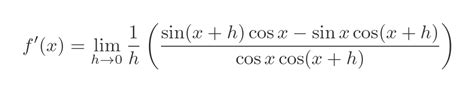 Graphicmaths Derivative Of Tangent