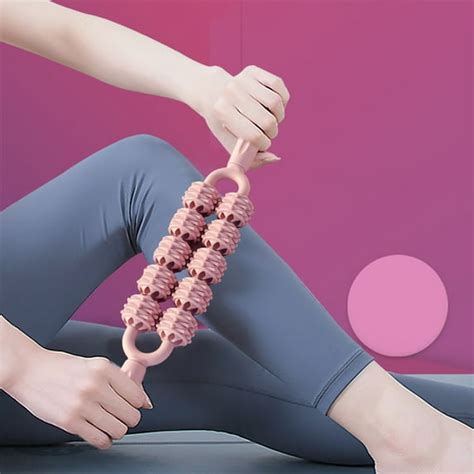 Hengdidi Double Row Massage Stick For Deep Tissue Relief Portable