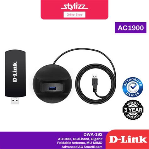 D Link Dwa Wireless Ac Dual Band Usb Adapter Cradle Extension Included Lazada