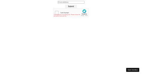 react hcaptcha form example forked codesandbox