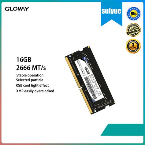Gloway General 16gb Ddr4 2666 Notebook Memory Module Shopee Philippines