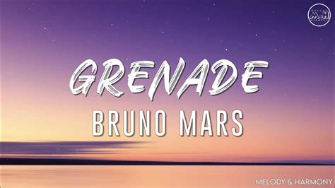 Bruno Mars Grenade Lyrics Youtube Bruno Mars Grenade Lyrics Youtube