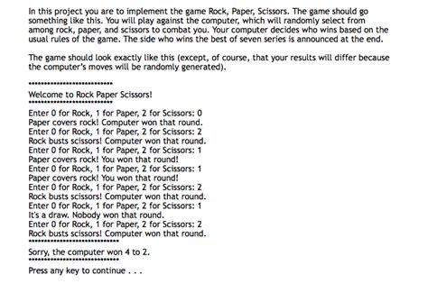 Rock Paper Scissors On Python Cant Get Computer To Play Stack Overflow