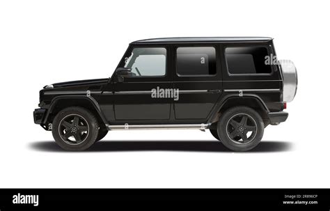 Mercedes Benz G Class Suv Car Side View Isolated On White Background