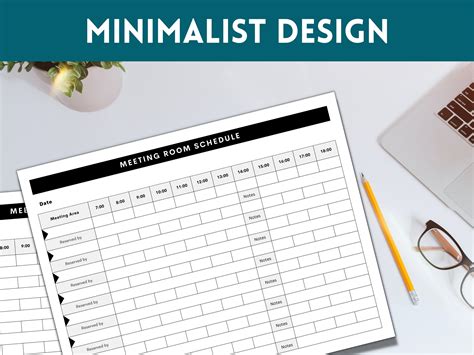 Meeting Room Schedule Room Reservation Template Conference Room