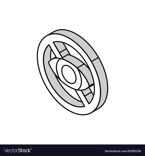 Blind Sign Isometric Icon Royalty Free Vector Image