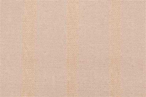 3 Yards Stripe Velvet Upholstery Fabric In Buff
