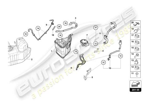Lamborghini Evo Coupe 2021 Part Diagrams Eurospares